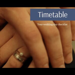 Your FREE Wedding Day Run sheet - Just As Planned Weddings